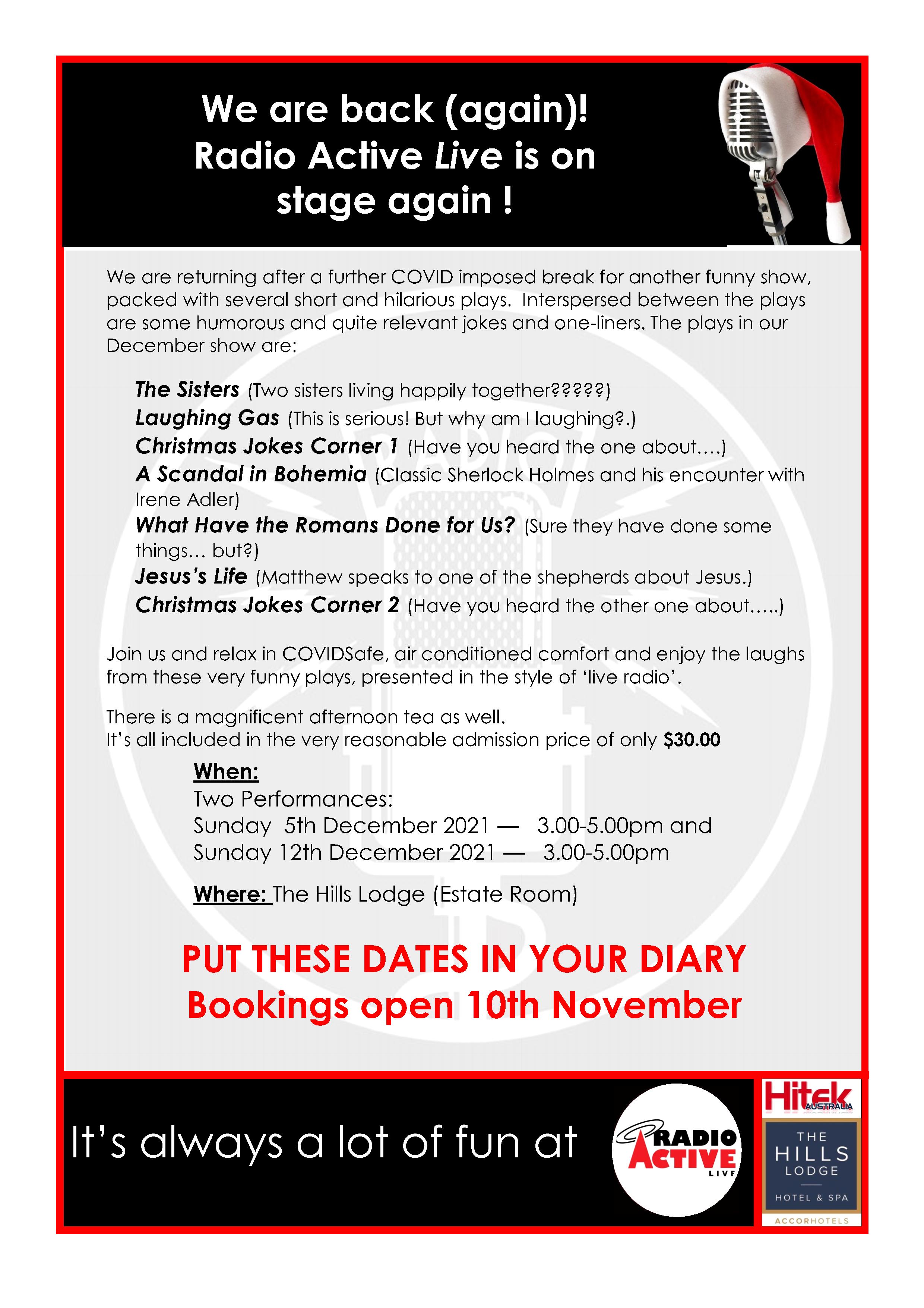 Previous Shows – WELCOME TO RADIO ACTIVE LIVE